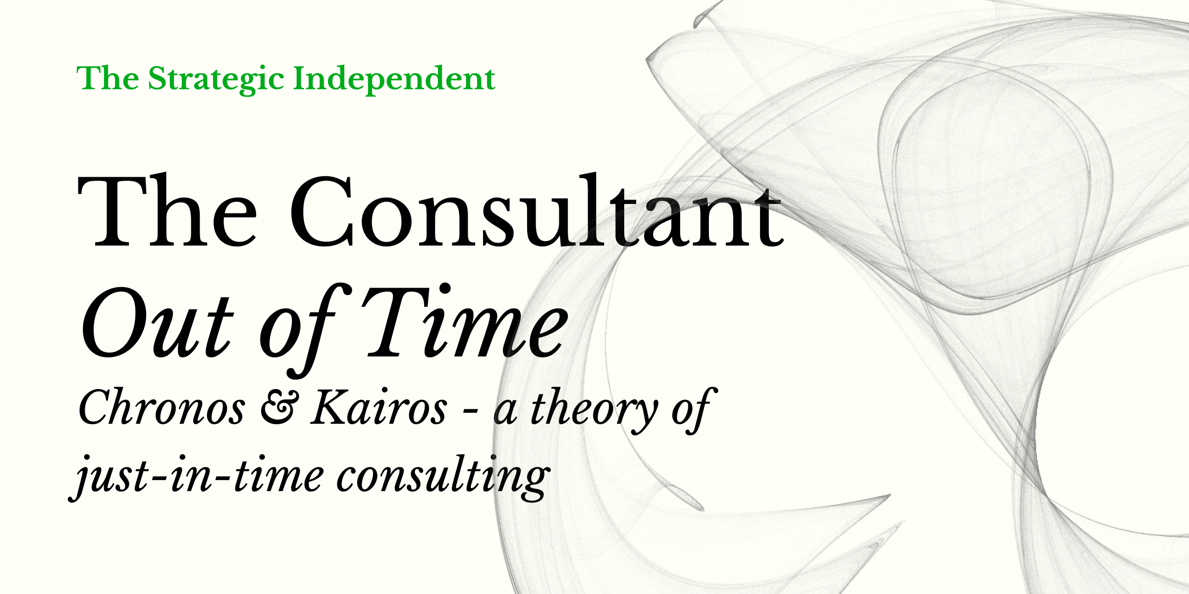 The Consultant Out Of Time